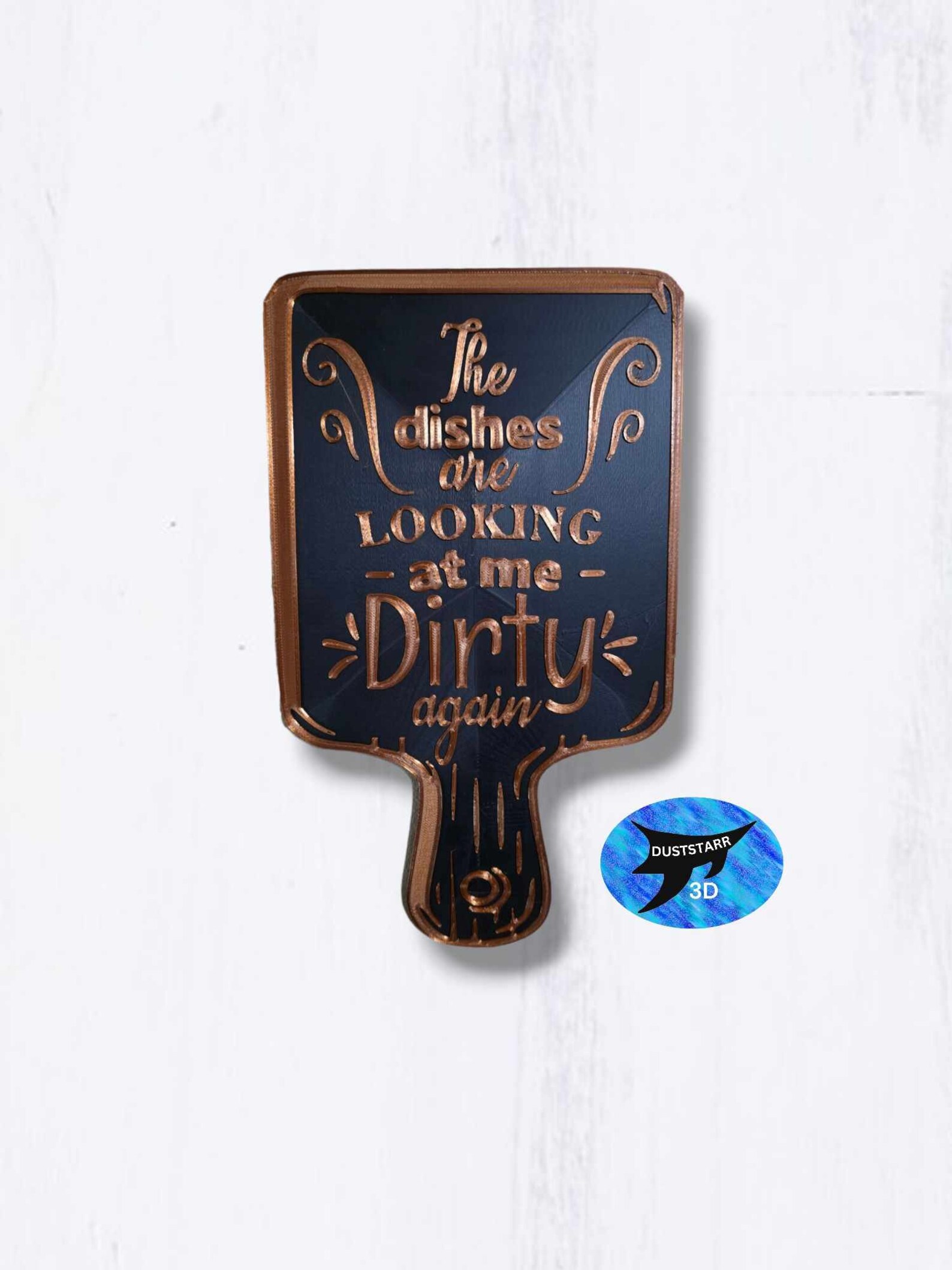 Funny Dirty Dishes Sign STL, 3D Printable Wall Art (digital Download ...