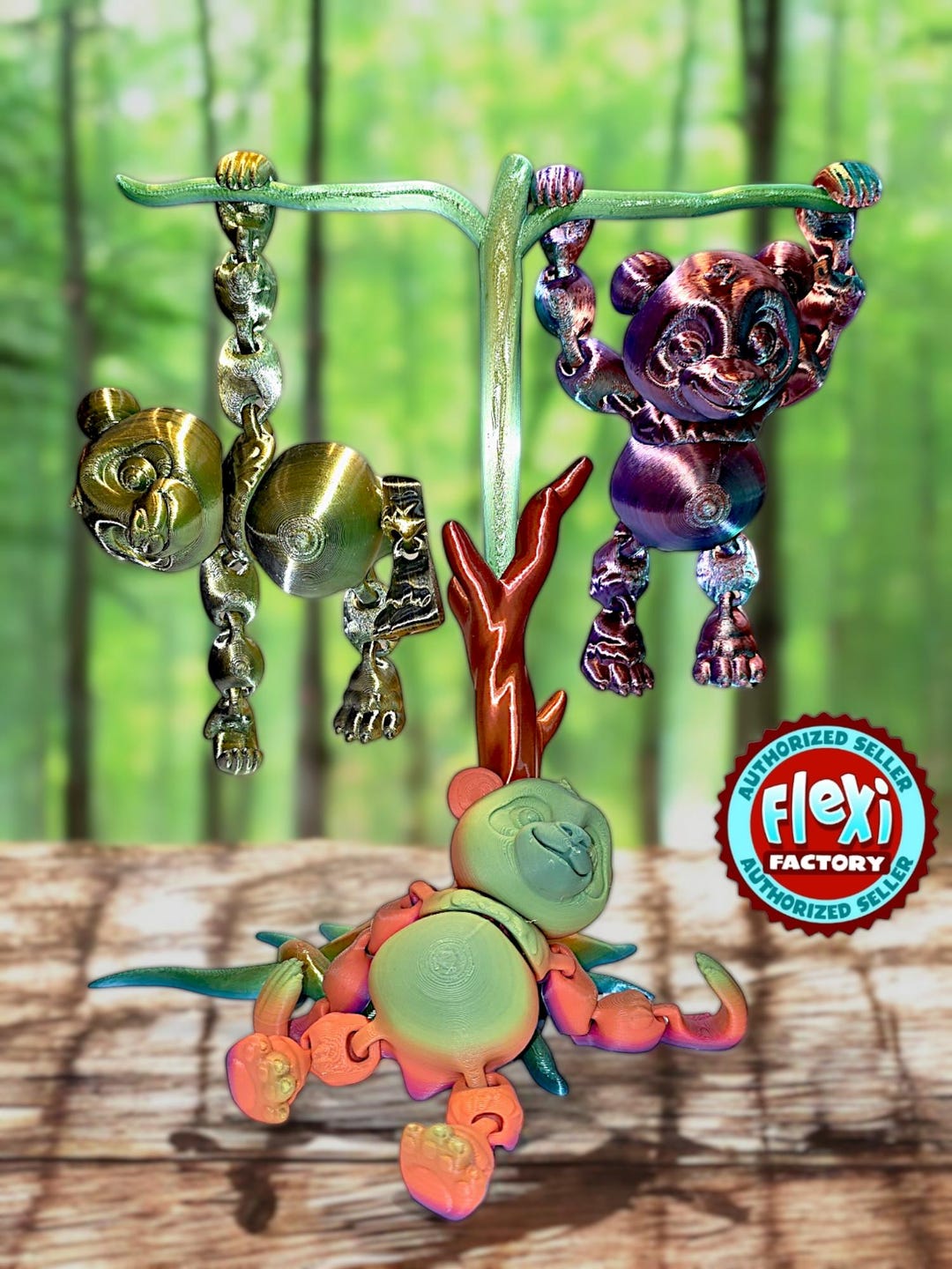 3d Printed Articulated Panda, Panda Fidget Toy, Flexi Panda, 3d Printed ...