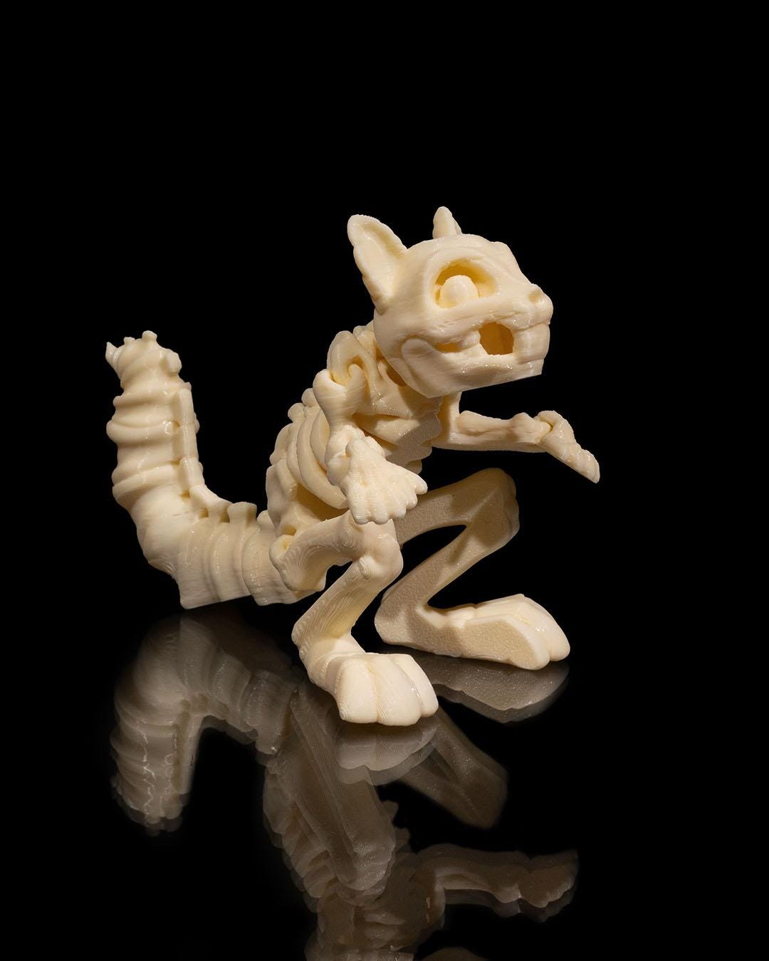 3d Printed Articulated Bone Squirrel Skeleton, Skeleton Fidget Toy ...