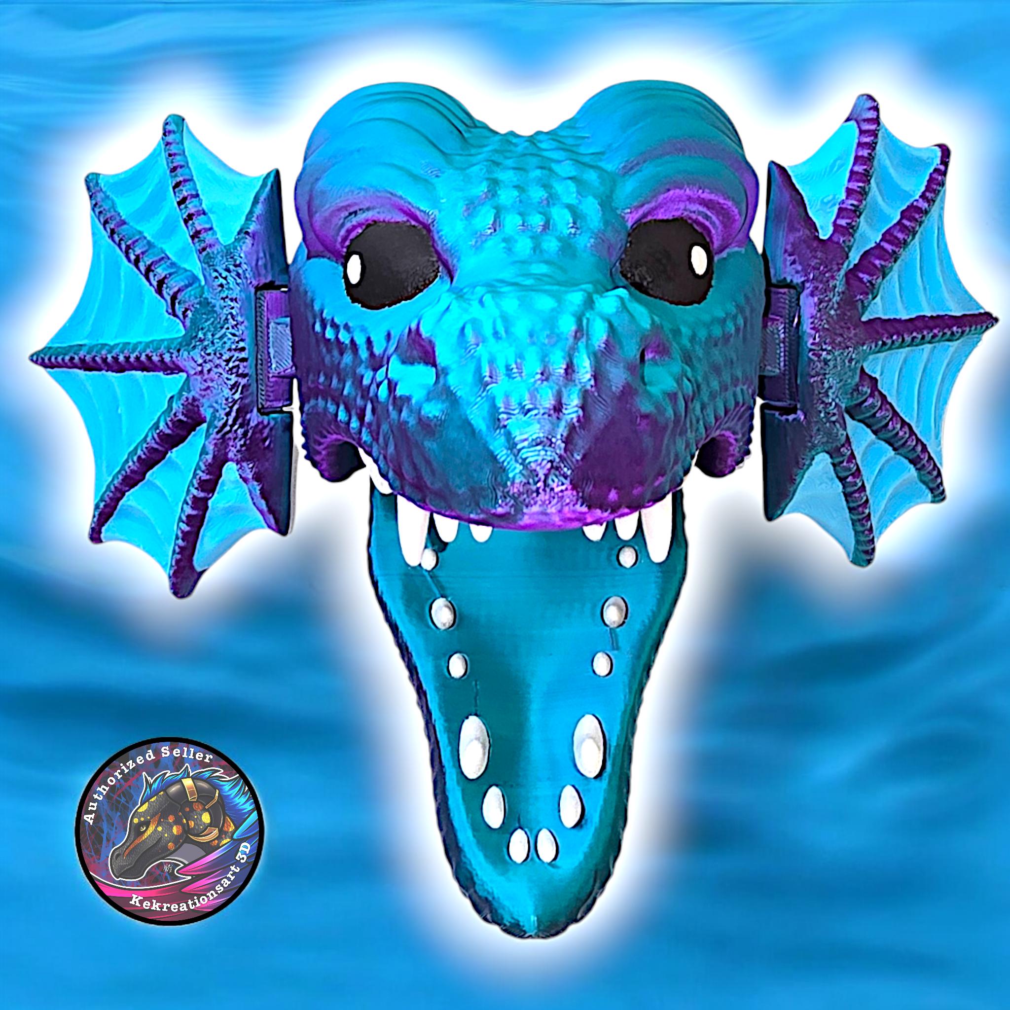 3D Printed Articulated Dragon Puppet, Fidget Toy - Etsy