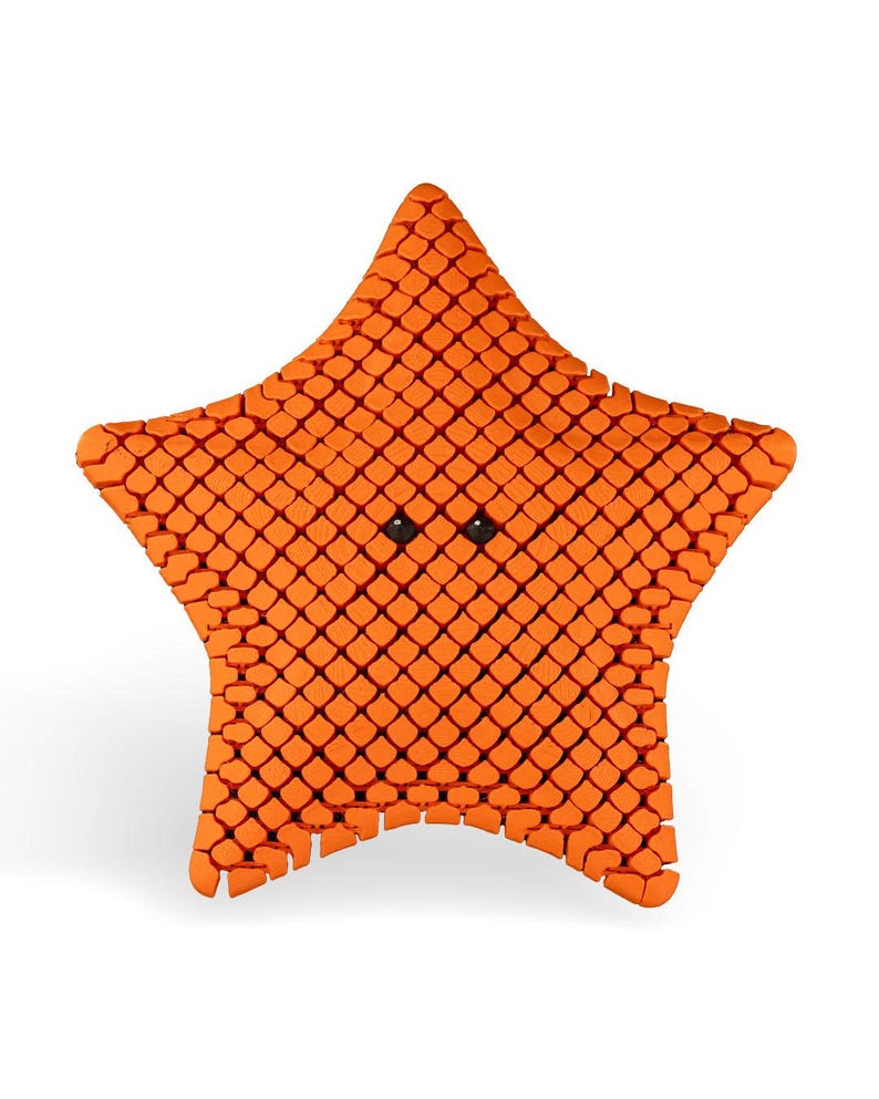 3d Printed Articulated Sea Star Fidget, Sea Star Fidget Toy, 3d Printed ...