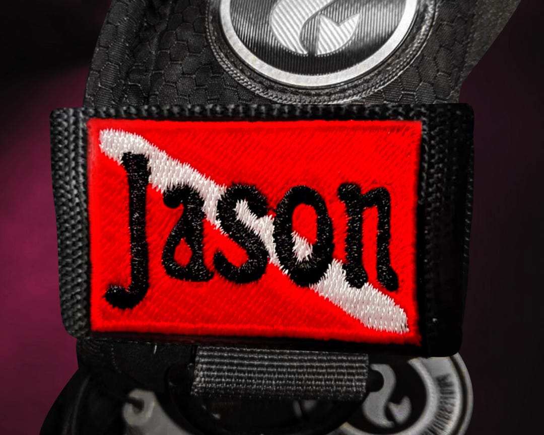 Custom Name Scuba Dive Tag | Personalized Red Flag Diver ID Tag ...