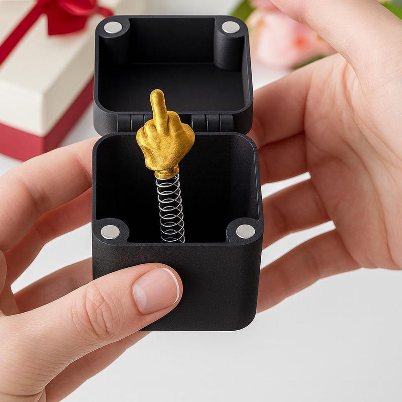 Middle Finger in a Box - Etsy UK