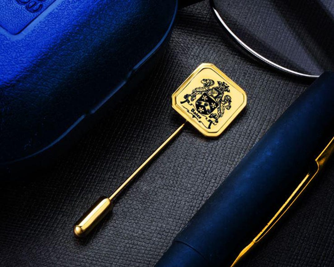 Personalized Family Crest Lapel Pin - Custom Shield Emblem/logo in ...