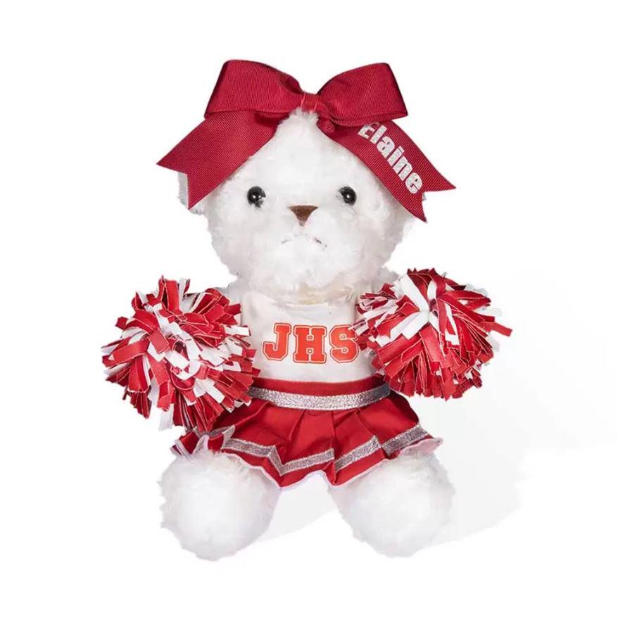 Personalized Cheerleader Bear Plush Custom Cheer Teddy Bear W/ Name ...