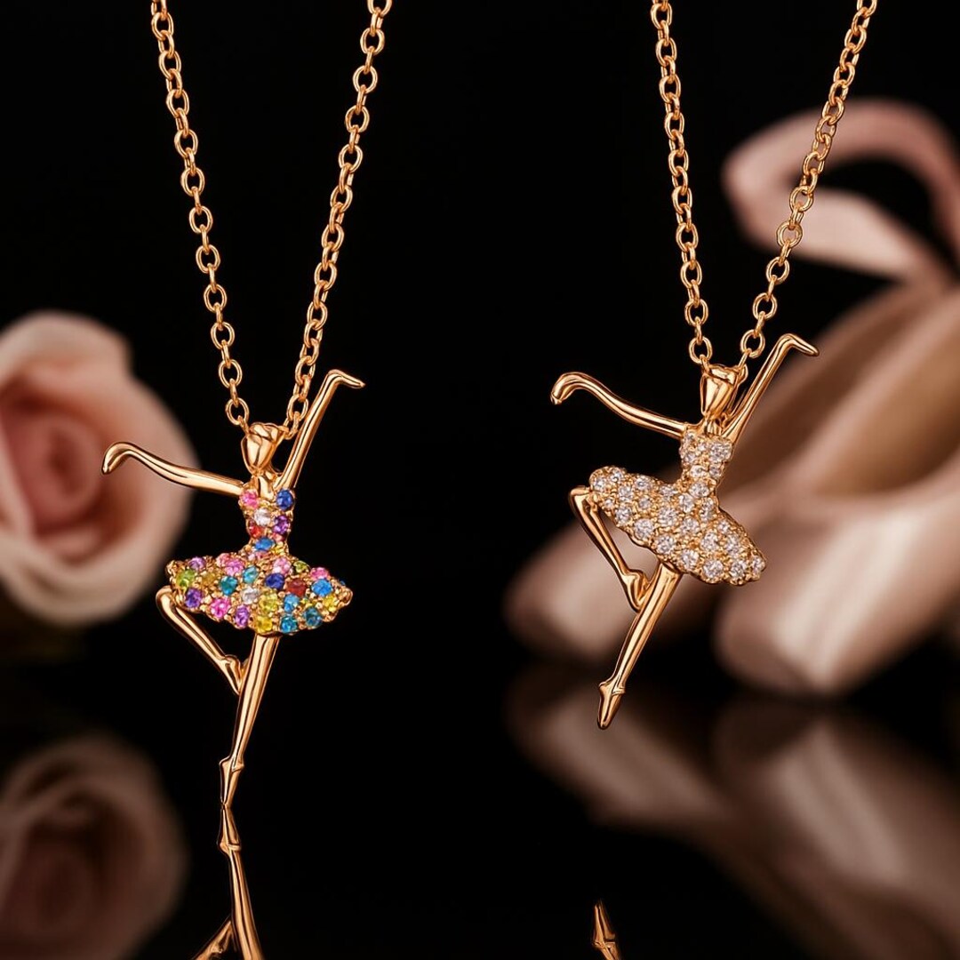 Personalized Ballet Dancer Name Necklace – Custom Sideways Script ...