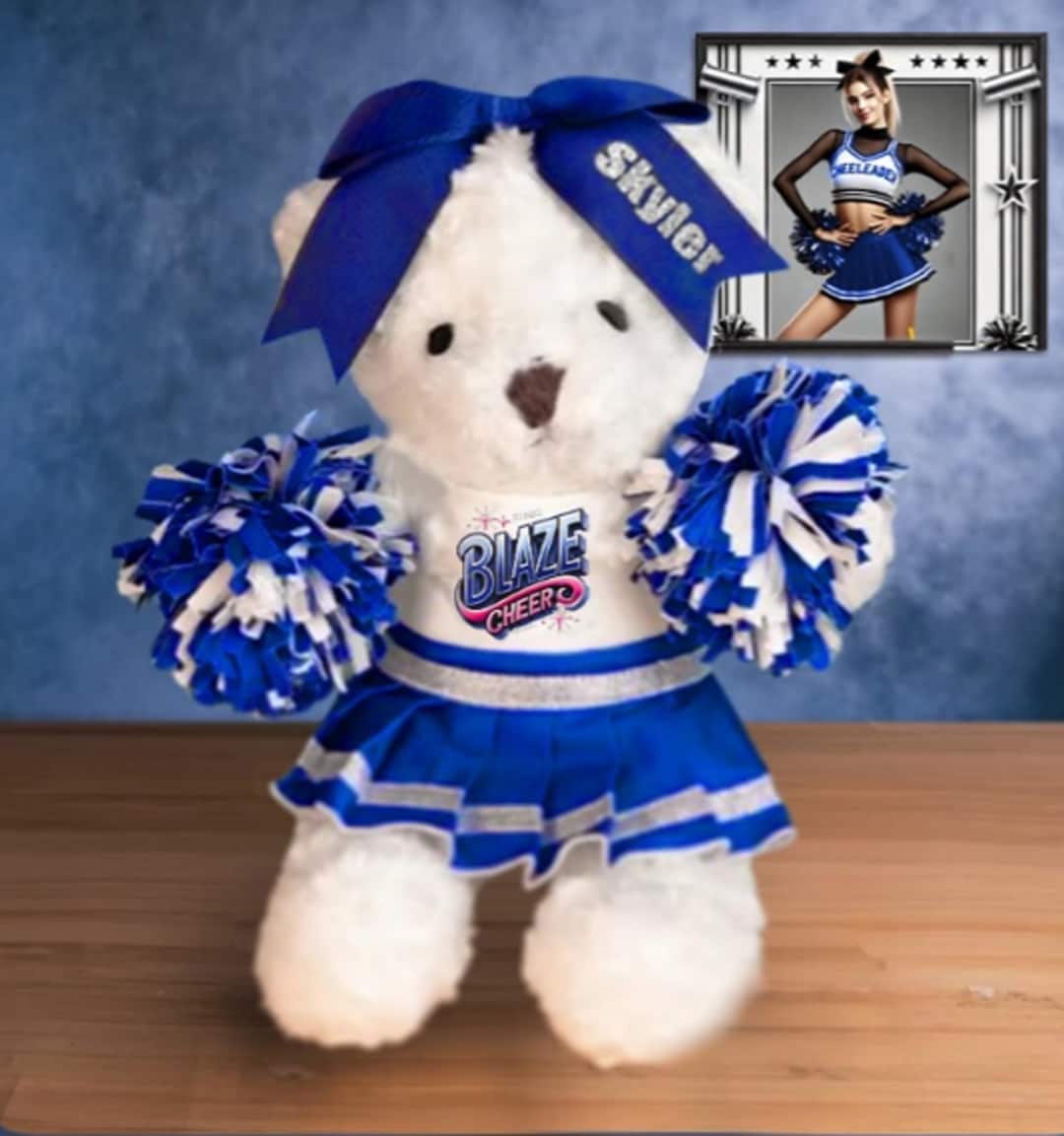 Personalized Cheerleading Plush Bear | Custom Cheerleader Teddy Bear ...