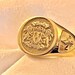Engraved Family Crest Signet Ring | Custom Wax Seal Ring With Dual Side ...