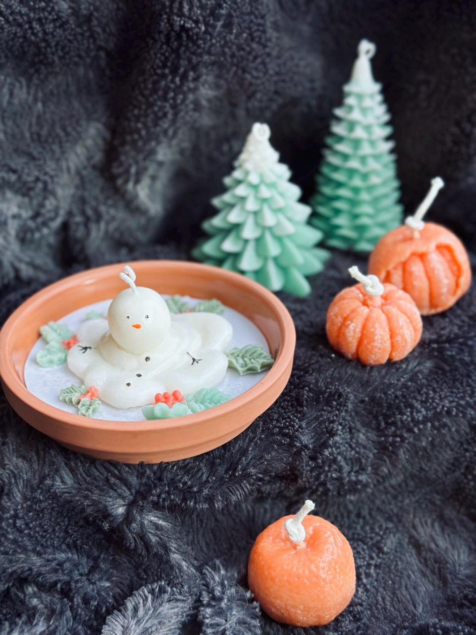 Melted Magic |snowman Candle |melted Snowman Candle |christmas Candle ...