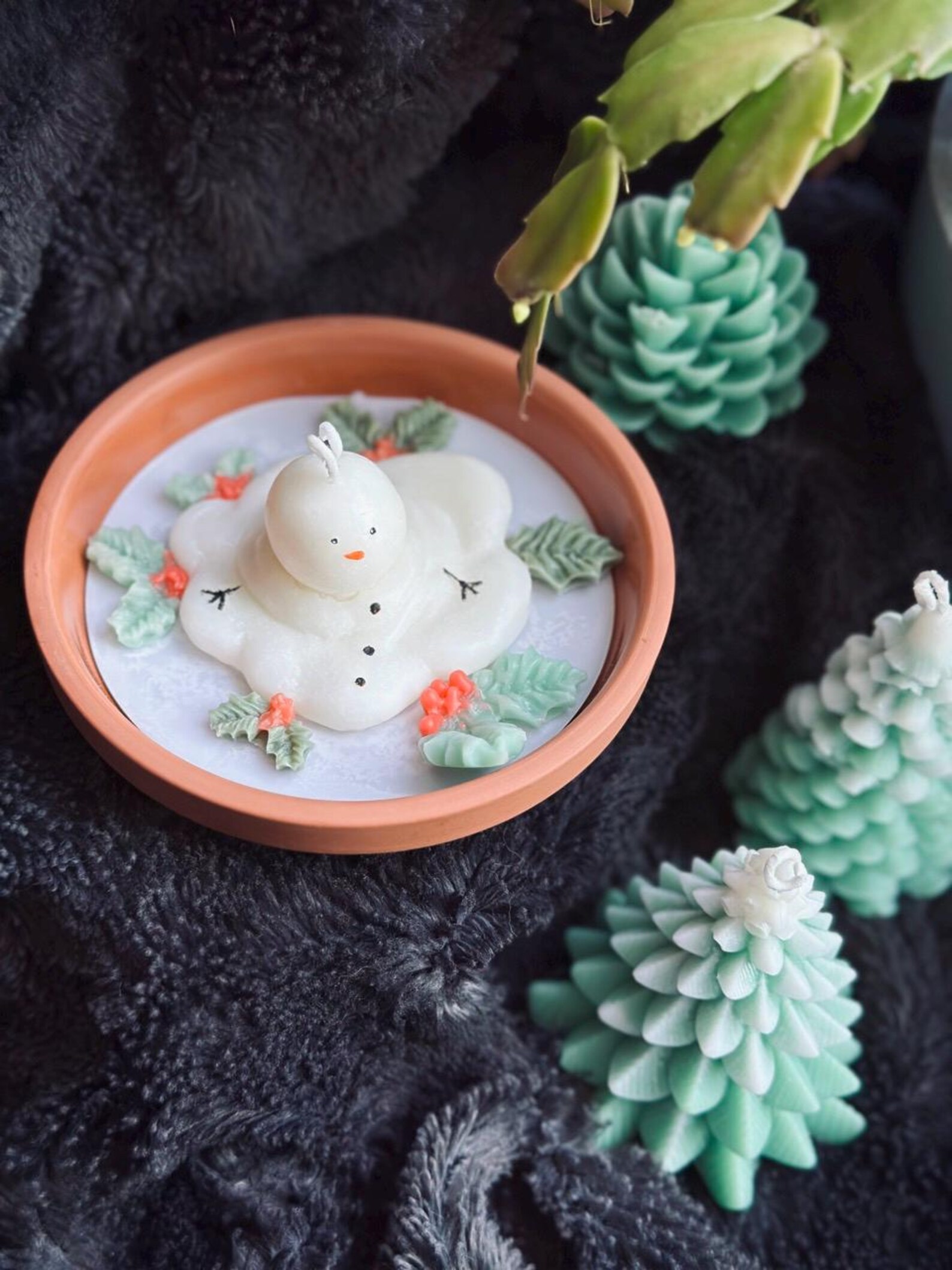 Melted Magic |snowman Candle |melted Snowman Candle |christmas Candle ...
