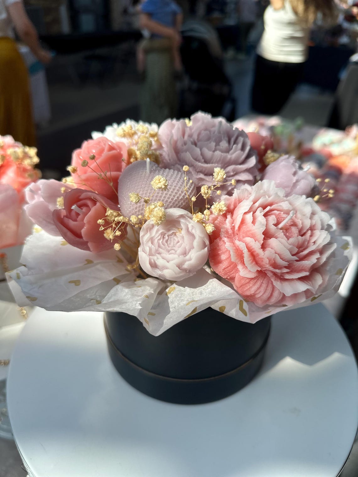 Floral Elegance Candle Bouquet | Candle Bouquet | Luxury | Flower ...