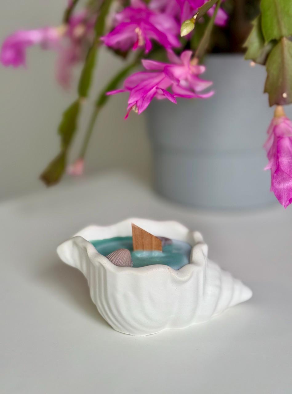 Mermaid's Light| Ocean Shell Candle| Seashell Candle| Beach Decor ...