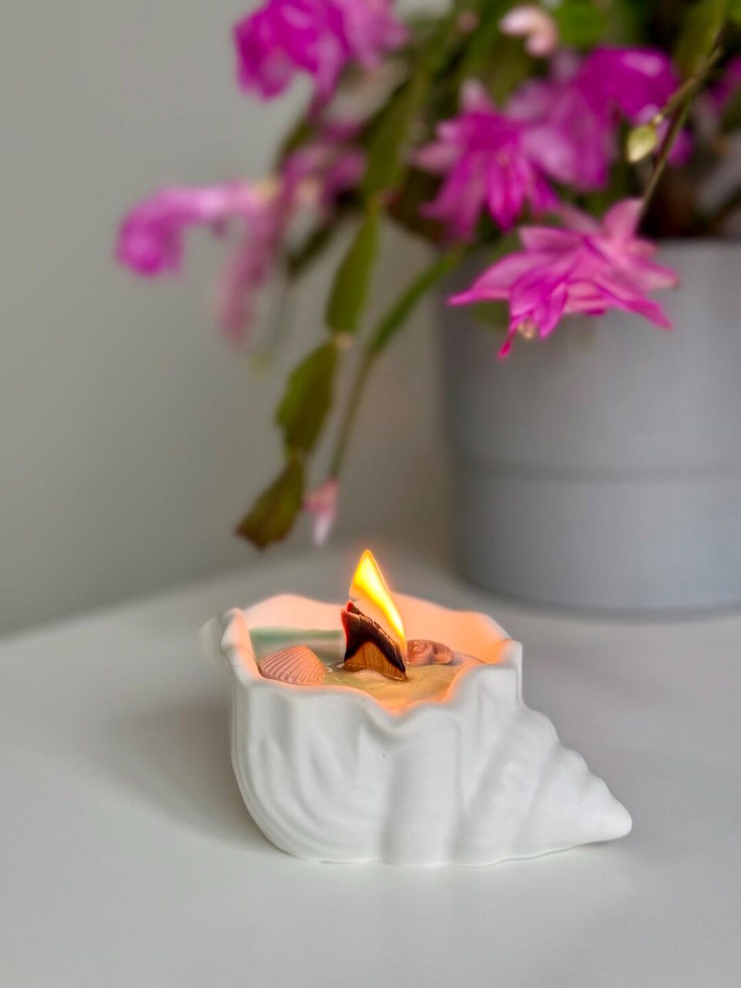 Mermaid's Light| Ocean Shell Candle| Seashell Candle| Beach Decor ...