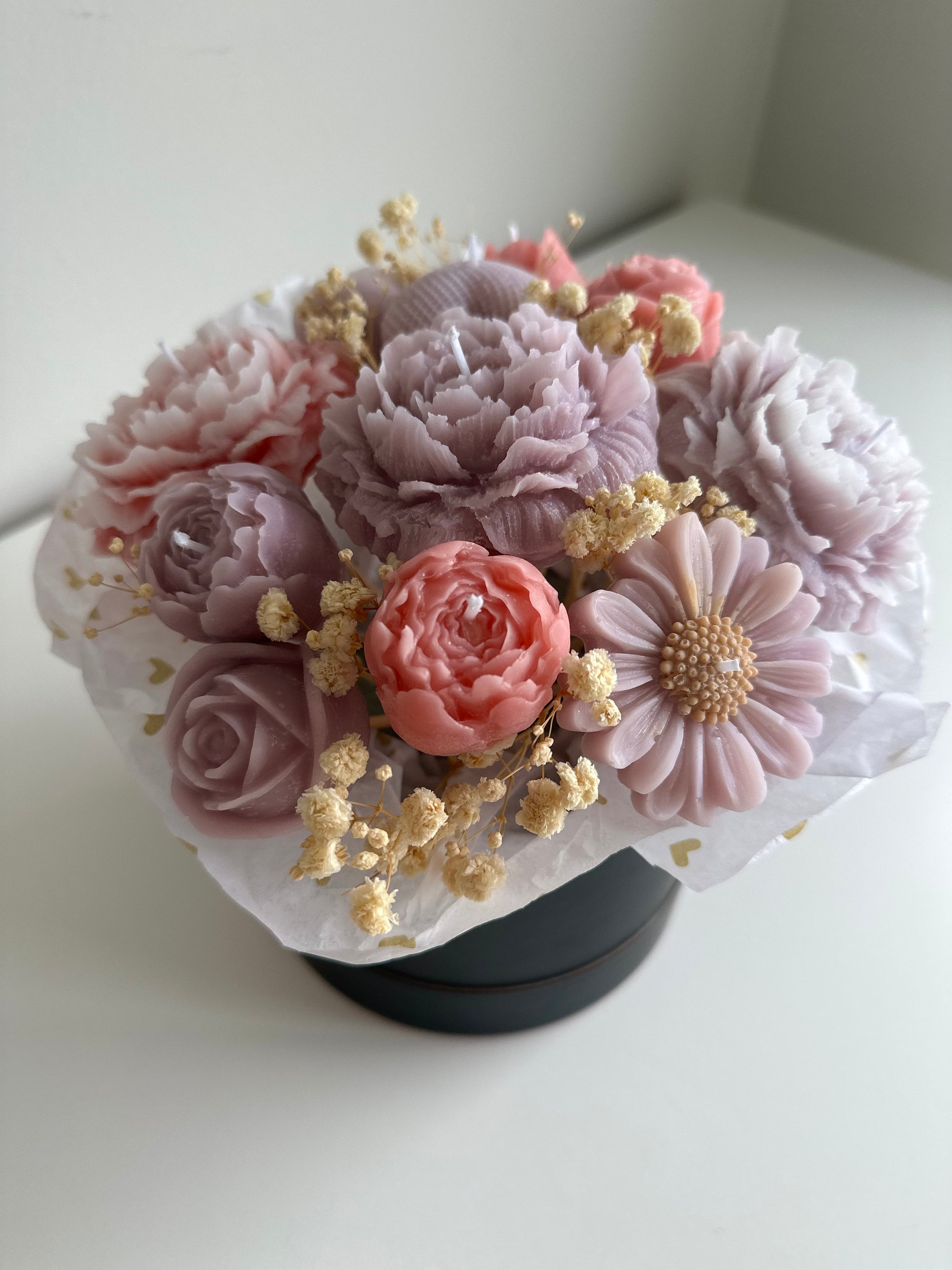 Floral Elegance Candle Bouquet | Candle Bouquet | Luxury | Flower ...