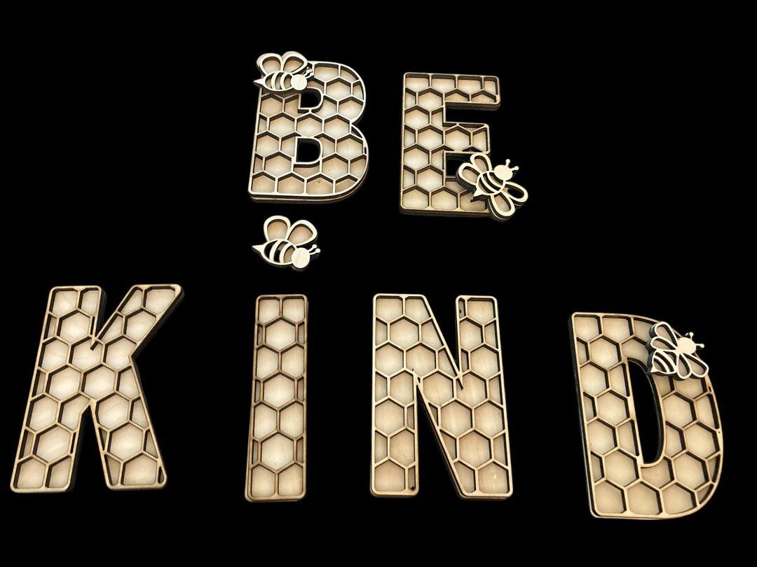 Unfinished Wood, BEE HIVE Letters - Etsy
