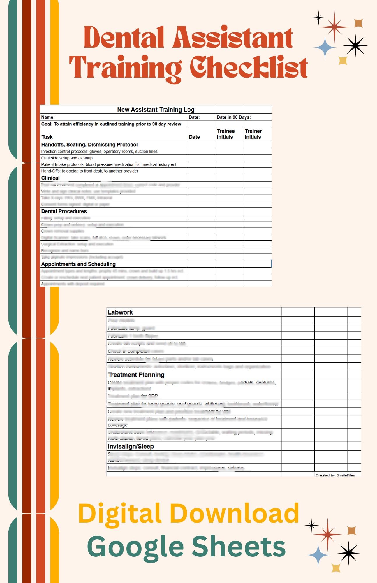 Dental Employee Training Log: Front Desk, Hygienist and Dental ...