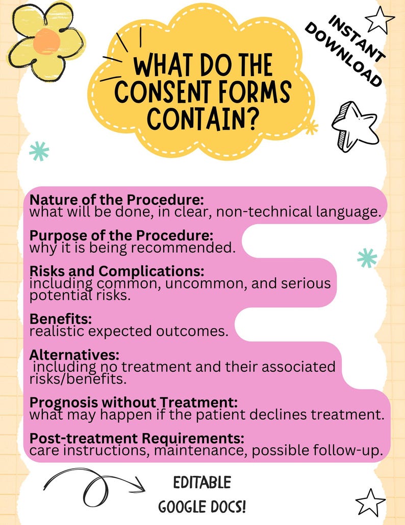 Dental Office Minor Consent Forms, Consent for Treatment of a Minor ...