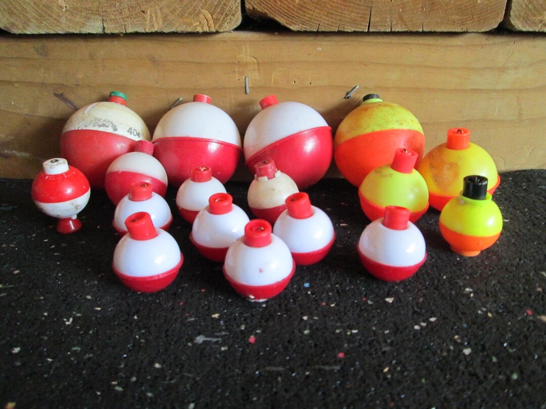 Vtg Fishing Bobbers Round Snap-on - Etsy