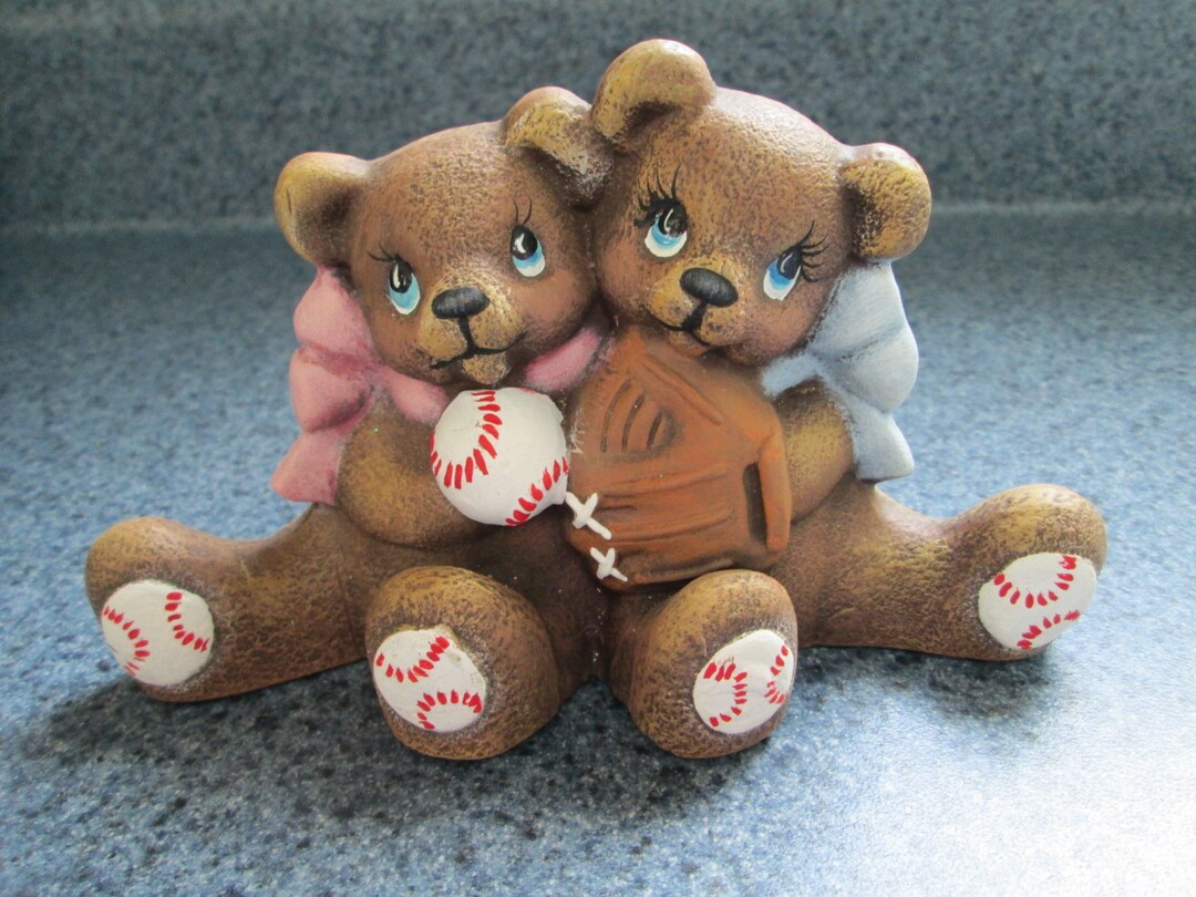Baseball / Softball Bears Vintage Hand Painted Sports - Etsy