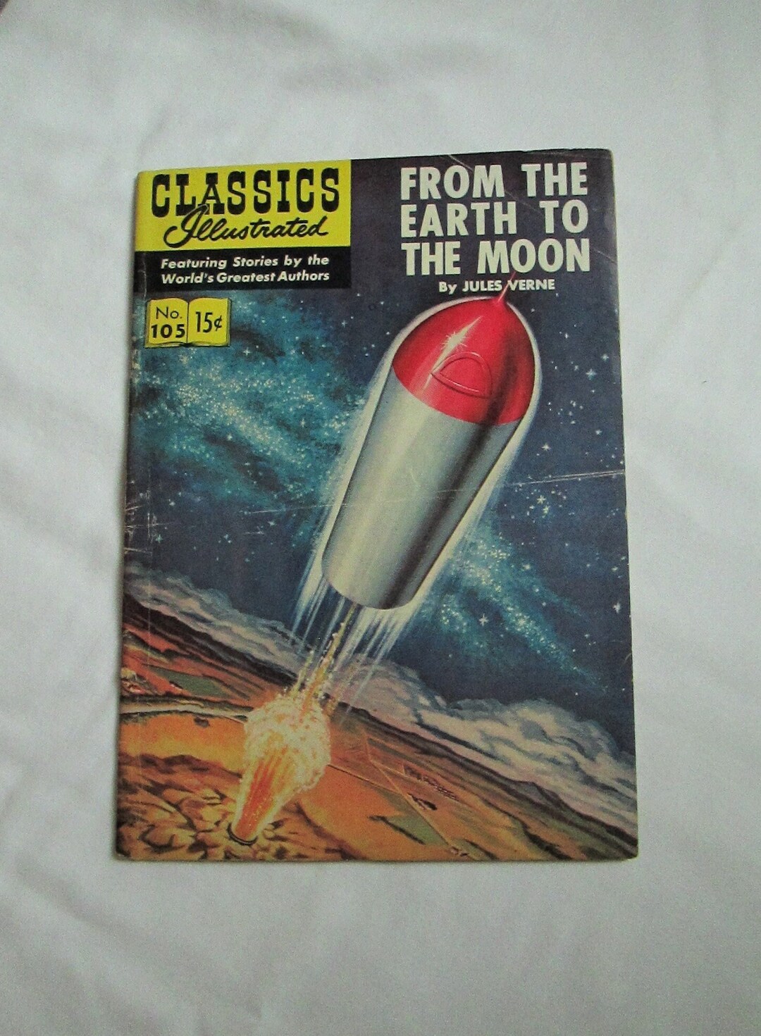 Classics Illustrated 105 From the Earth to the Moon Comic Book - Etsy