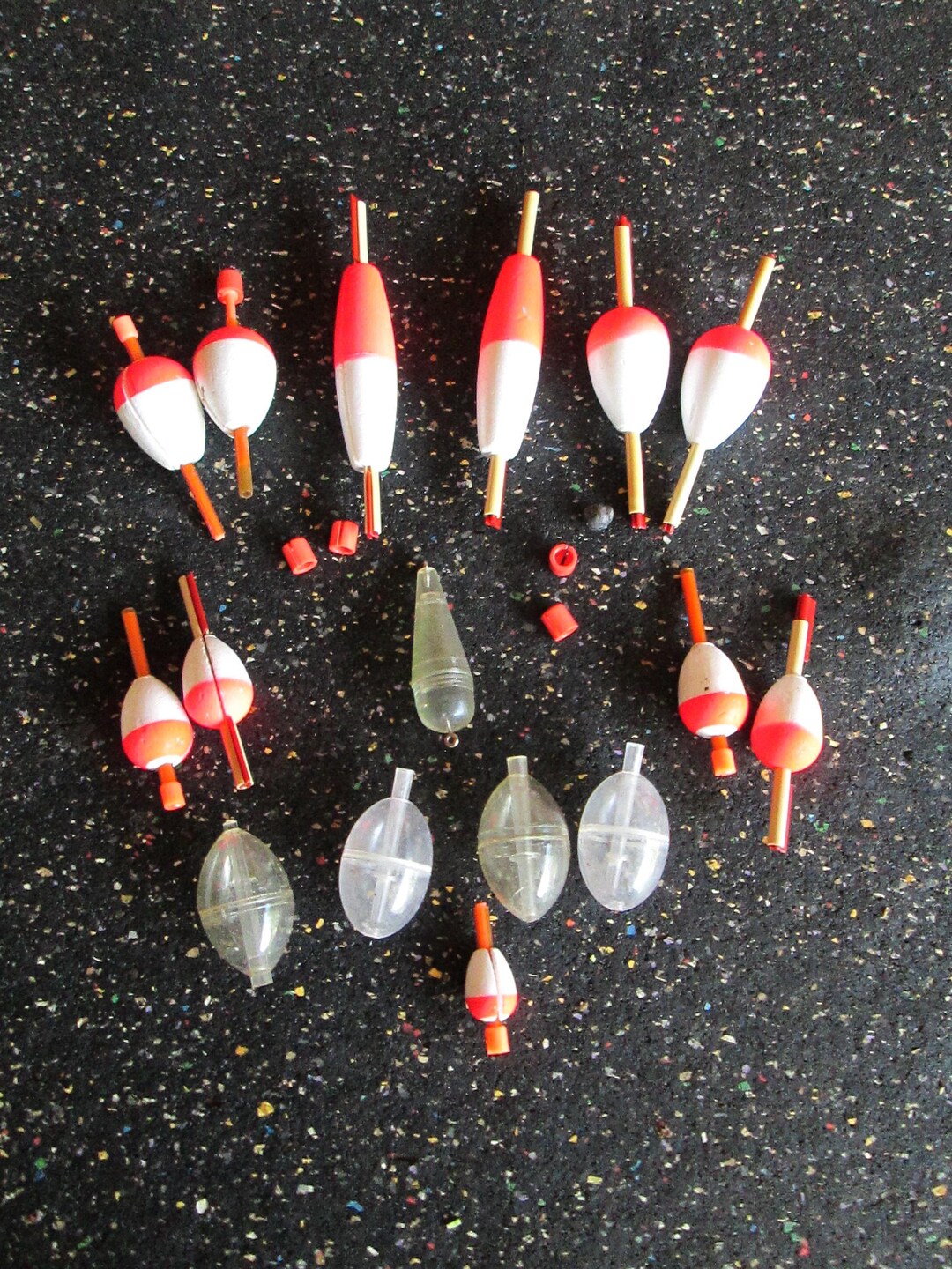Vtg Fishing Bobbers Foam & Clear Plastic Various Sizes - Etsy