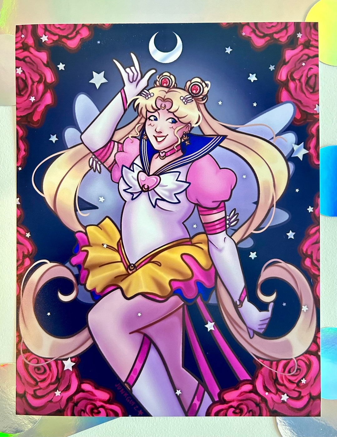 Eternal Moon Sailor Magical Girl Art Print 8.5” X 11” - Etsy