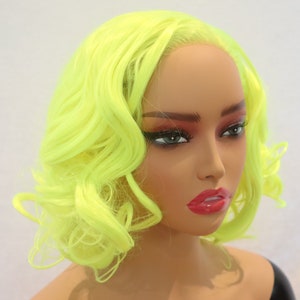 Marilyn Monroe Neon Yellow Lace Front Wig - Etsy