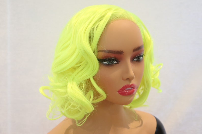 Marilyn Monroe Neon Yellow Lace Front Wig - Etsy