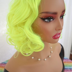 Marilyn Monroe Neon Yellow Lace Front Wig - Etsy