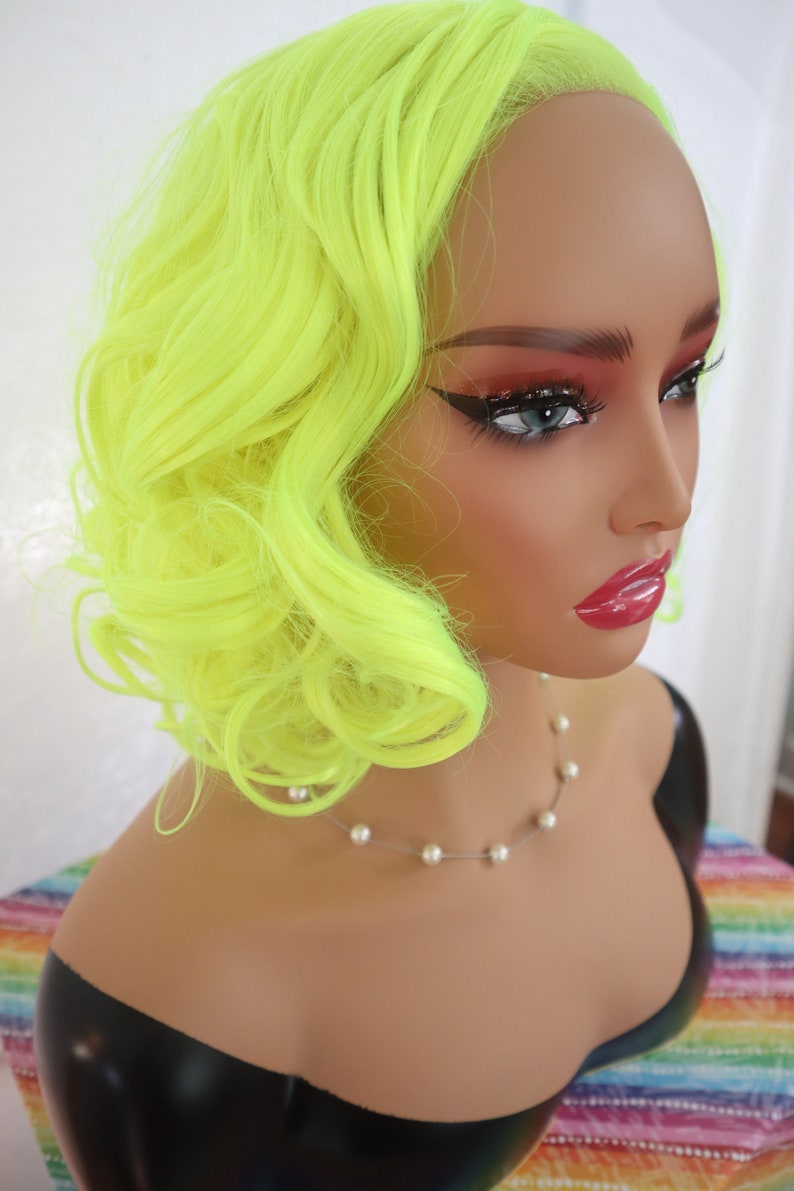 Marilyn Monroe Neon Yellow Lace Front Wig - Etsy