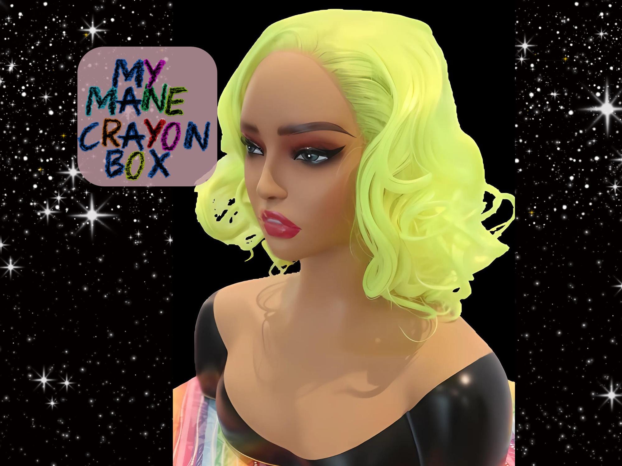 Marilyn Monroe Neon Yellow Lace Front Wig - Etsy