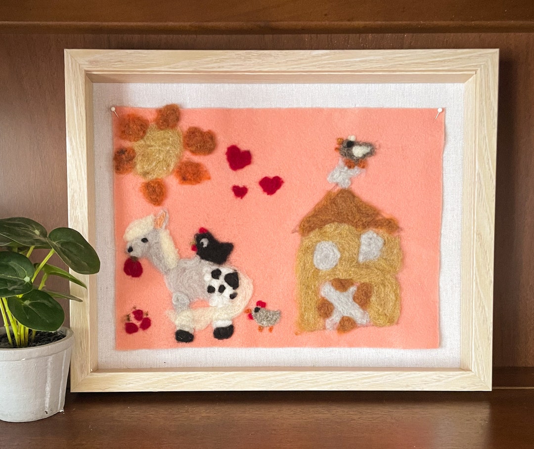 Farm Scene Needle Felt - Etsy