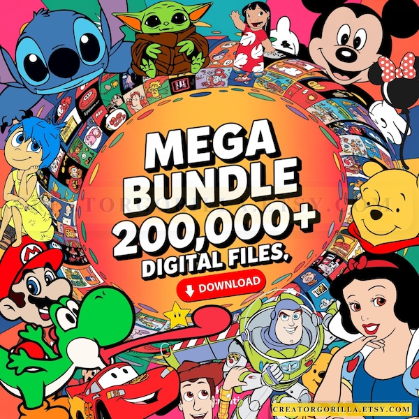 Cartoon Dtf Art - Etsy UK