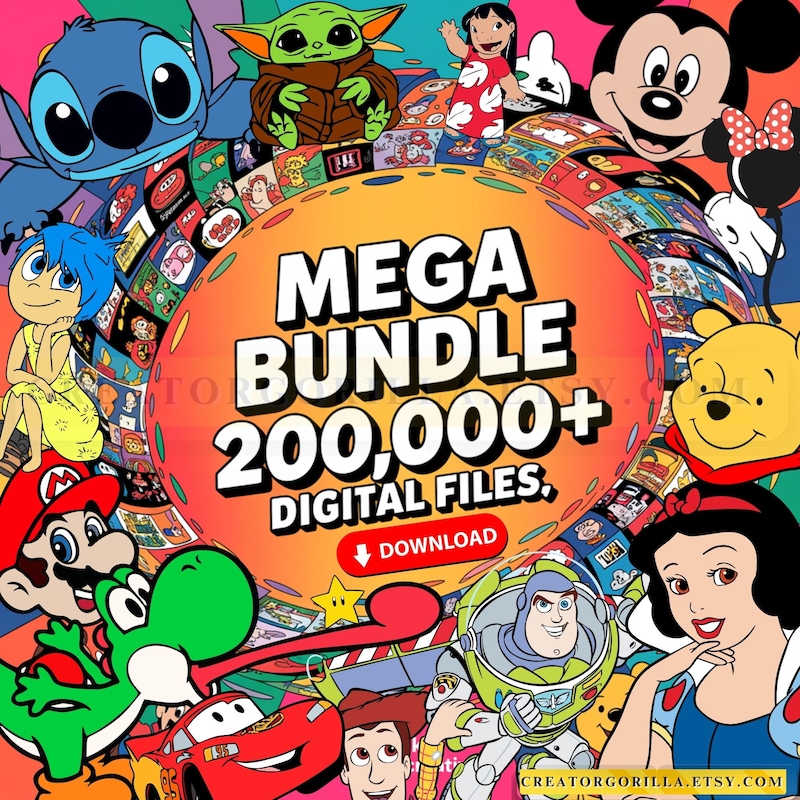 Cartoon Dtf Art - Etsy UK