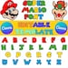 Super Mario Alphabet Canva Template: Editable Letters & Numbers ...