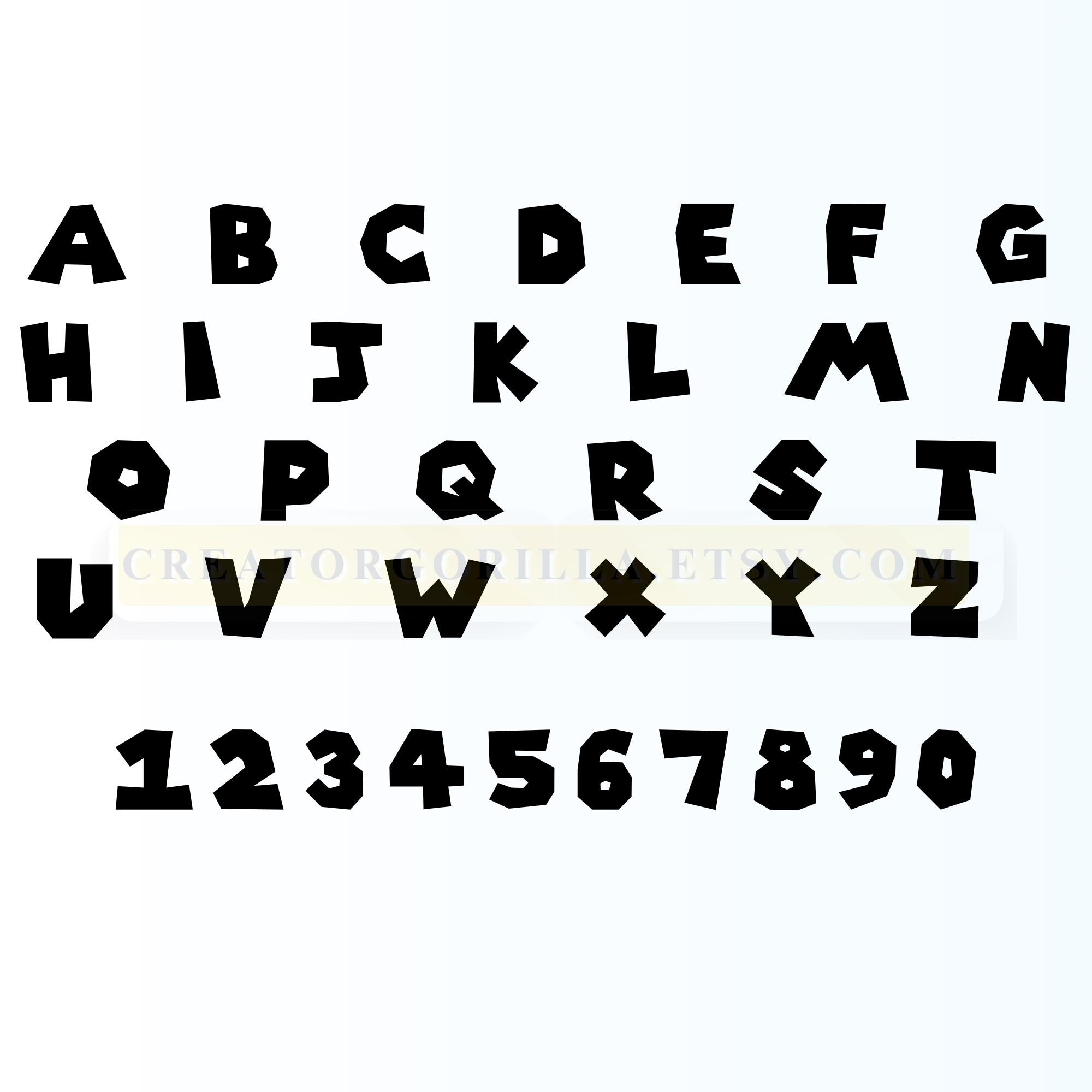 Super Mario Alphabet Canva Template: Editable Letters & Numbers ...