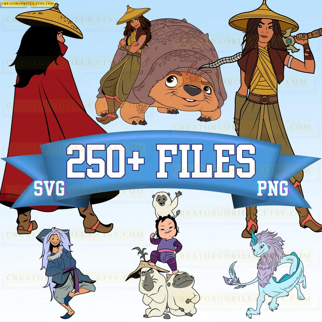 Raya and the Last Dragon SVG Bundle: Cut Files for Cricut, Silhouette ...