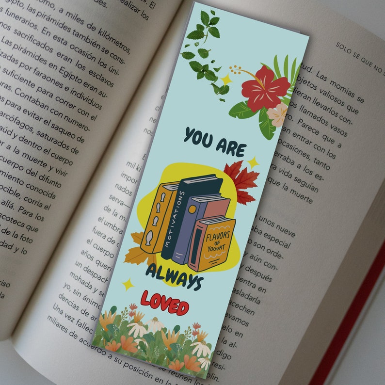 Printable Bookmark, Positive Phrases Bookmark, Affirmation Bookmark ...
