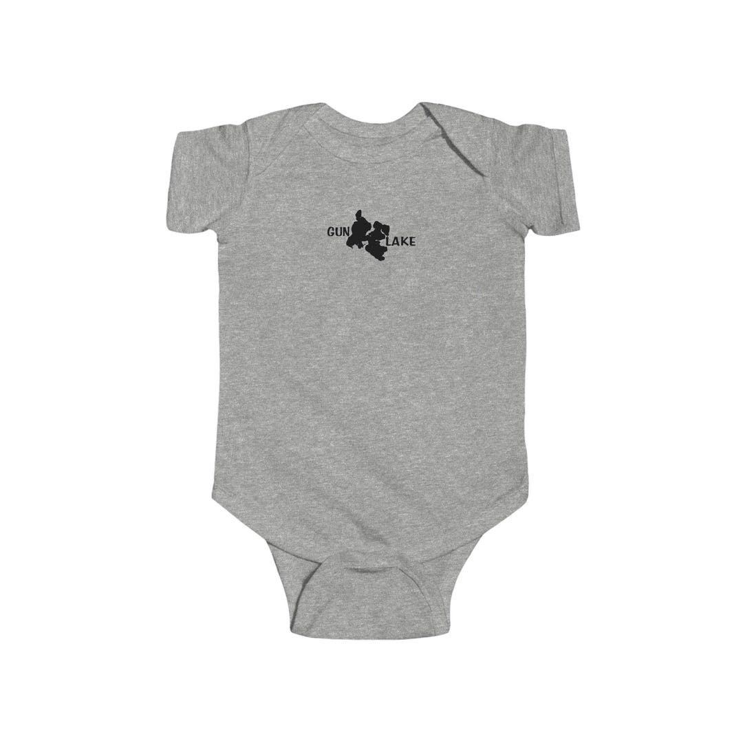 Gun Lake W/ Lake Outline Baby Boy or Girl Onesie. Infant Fine Jersey ...