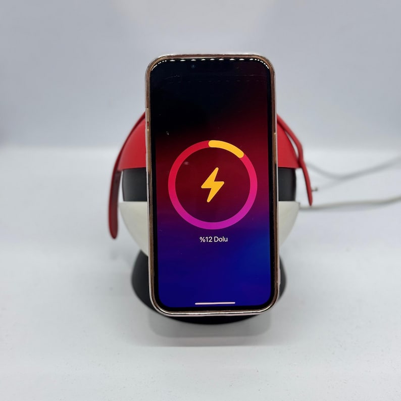 Pokeball Magsafe Caharging L 3d Printed Poketop Magsafe Charging Stand ...