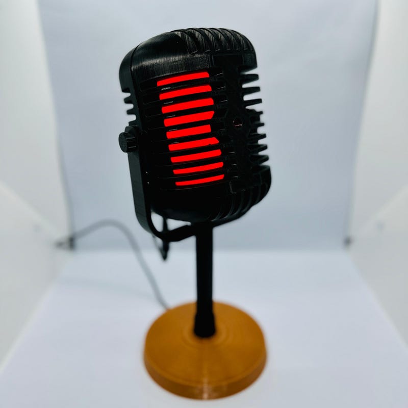 Microphone Lamp - Etsy