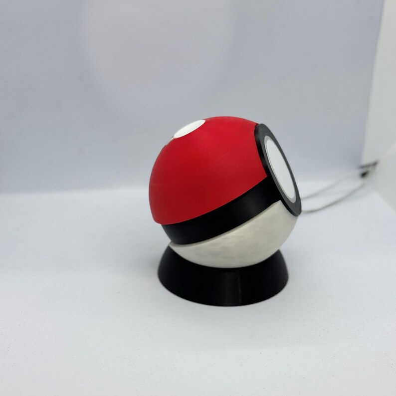 Pokeball Magsafe Caharging L 3d Printed Poketop Magsafe Charging Stand ...
