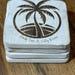 Beach Themed Wooden Coasters Set of 4 - Handcrafted Engraved Coastal ...