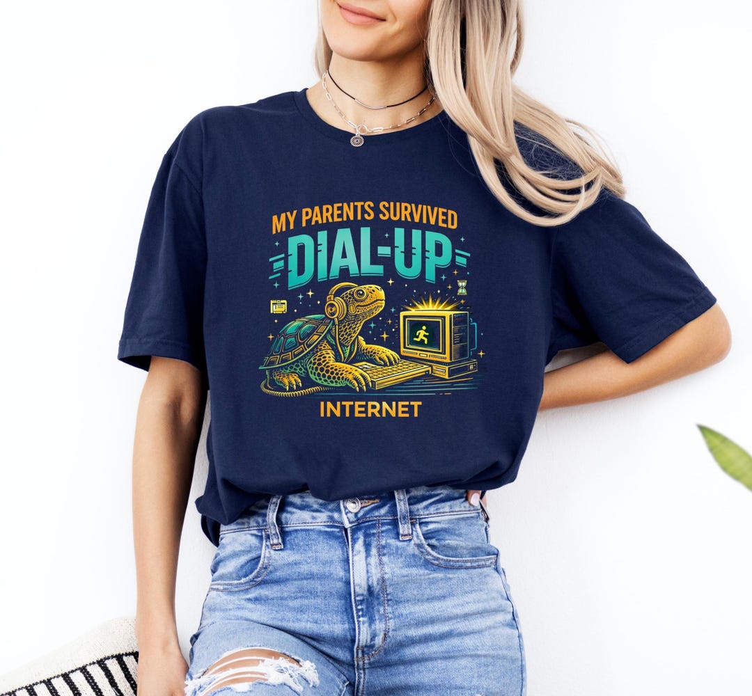My Parents Survived Dial-up Internet, Funny Retro Tech PNG, Vintage ...