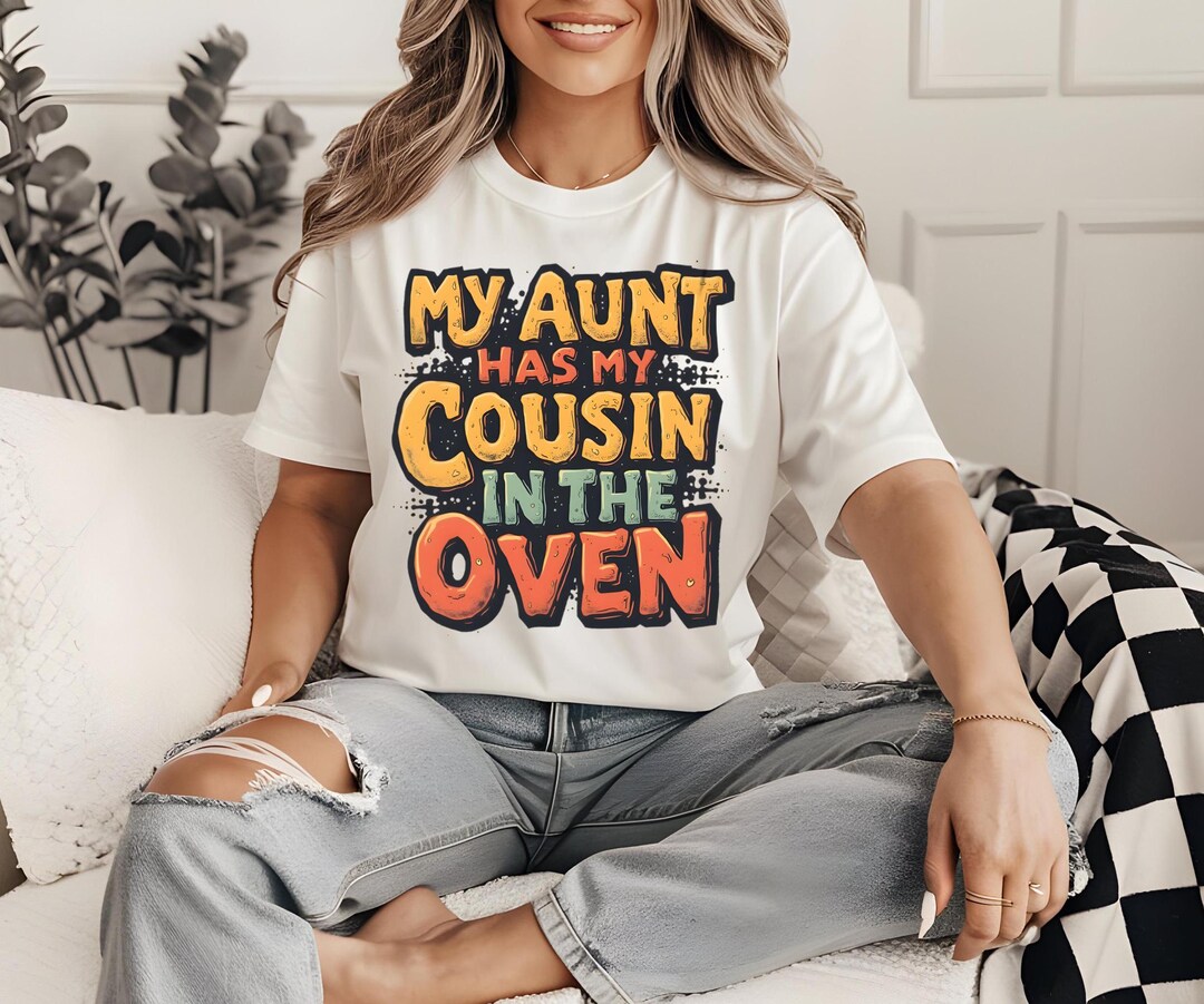 My Aunt Has A Baby on the Way PNG, Pregnancy Reveal Design SVG, Cute ...