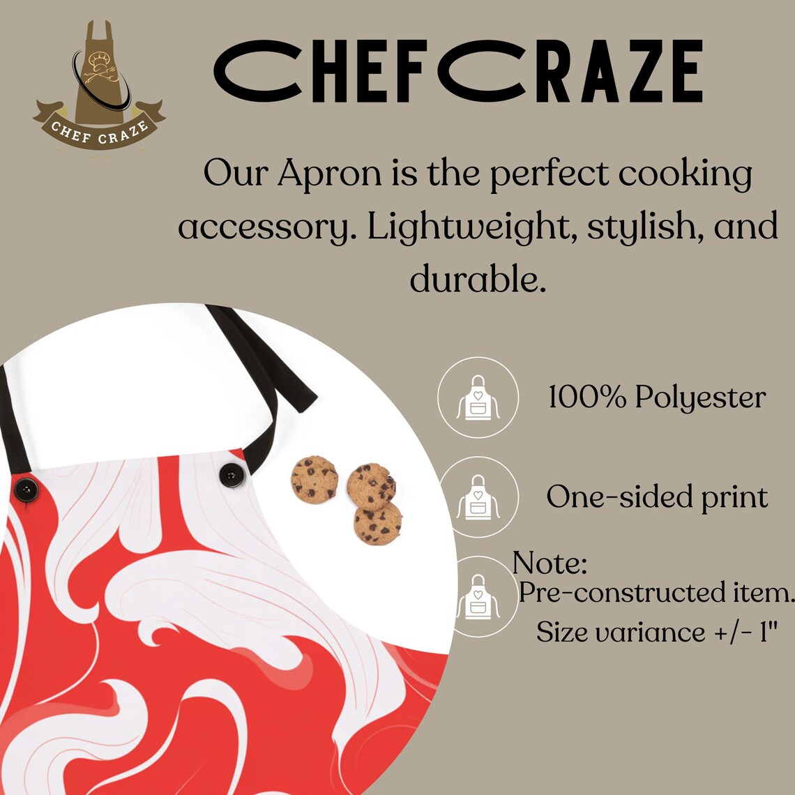 Abstract Chef Apron, Kitchen Pinafore, Minimalist Pinafore for Women ...