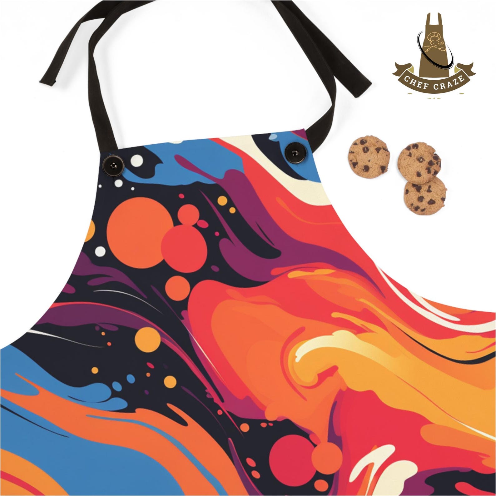 Abstract Chef Apron, Kitchen Pinafore, Minimalist Pinafore for Women ...