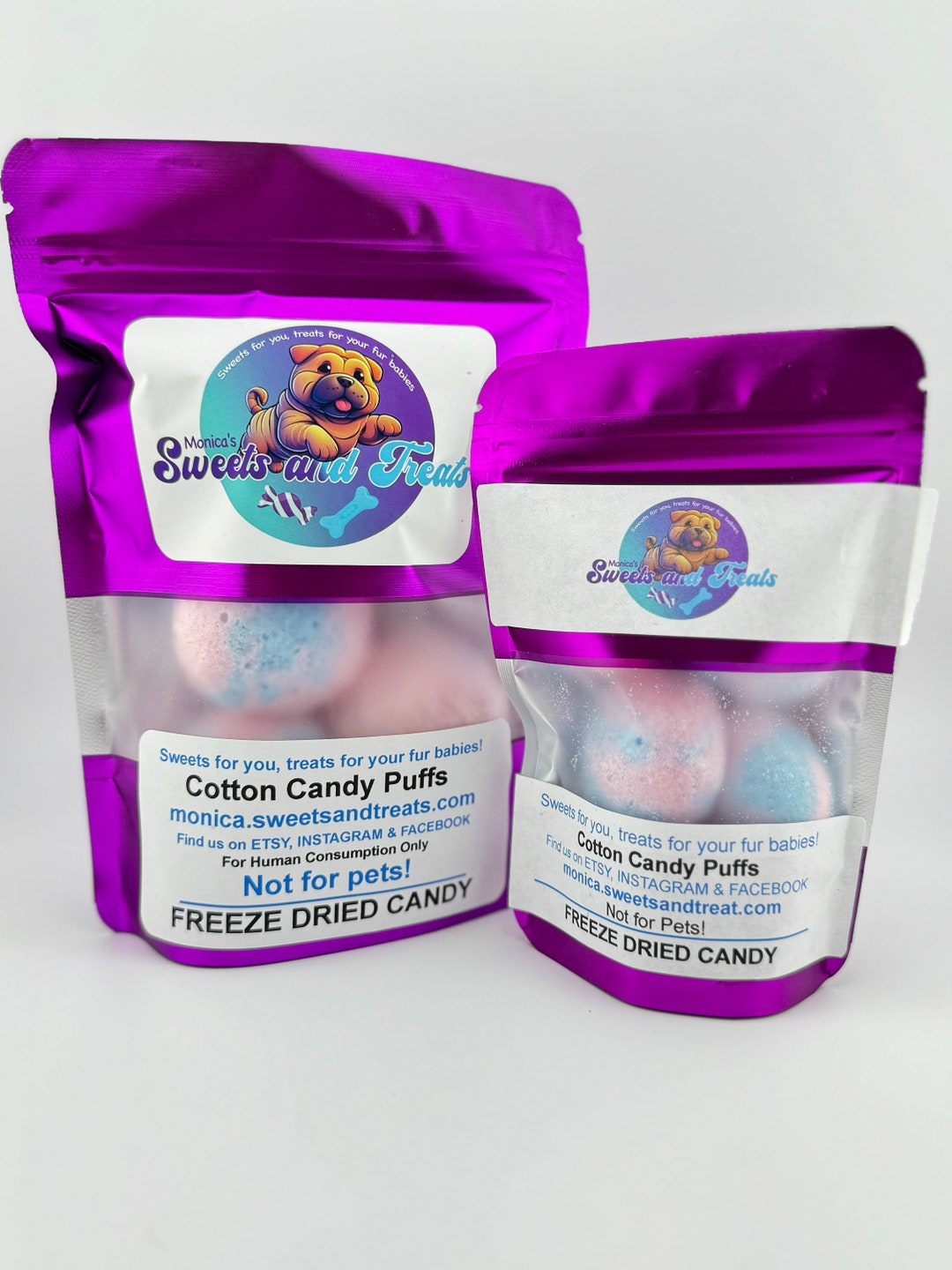 Freeze Dried Cotton Candy Puffs Taffy - Etsy