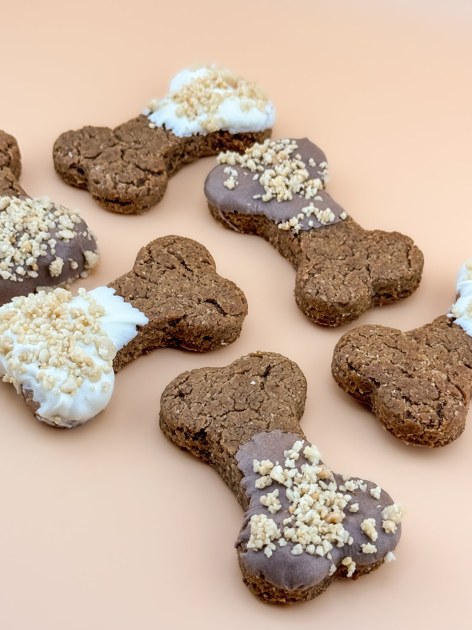 6 Frosted Dog Bone Treats Peanut Butter Hard or Soft - Etsy