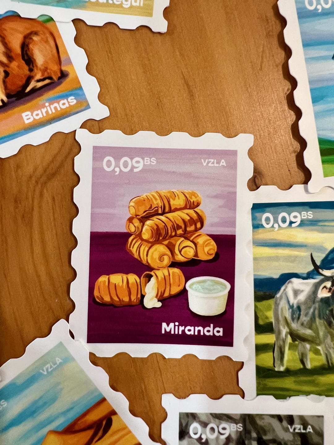 Miranda Sticker Venezuela Stamp Sticker Venezuelan Flag Travel Sticker ...